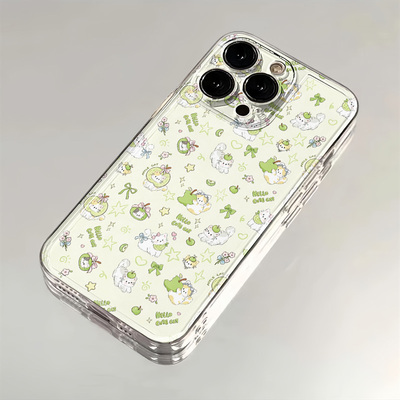 一加15透明软华为Mate80蝴蝶结苹果小猫17ProMax适用16Plus红米TURBO5max少女心iPhone14手机壳VIVOy500可爱
