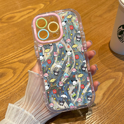 VIVOx300Ultra卡通iPhone17手机壳软荣耀x80i泡芙羽纱13可爱苹果16plus适用14ProMax满屏库洛米华为NOVA15pro