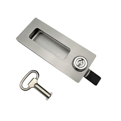 XAM71-A145 不锈钢带门锁暗式拉手型 内装型工业把手嵌入式暗扣手