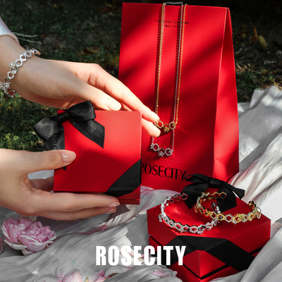 ROSECITY有财花蜂巢锁骨链女轻奢高级感项链精致漂亮配饰节日礼物