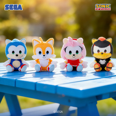 SEGA世嘉 SONIC&FRIENDS索尼克毛绒玩偶M号L号游戏周边日谷cy