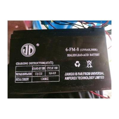 明辉电动喷雾器6-FM-8 12V8AH 背负式喷雾器专用铅酸电池大容量