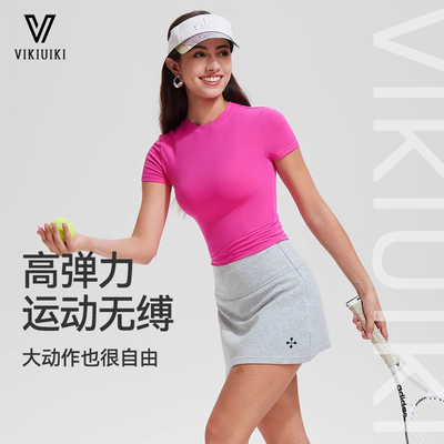 夏季新款基础纯色瑜伽T恤