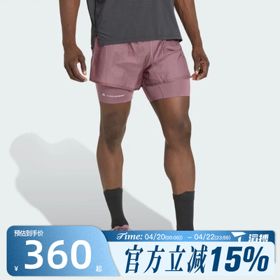 滔搏adidas阿迪达斯男子ADI365 HK2in1 M运动训练休闲短裤KB8431