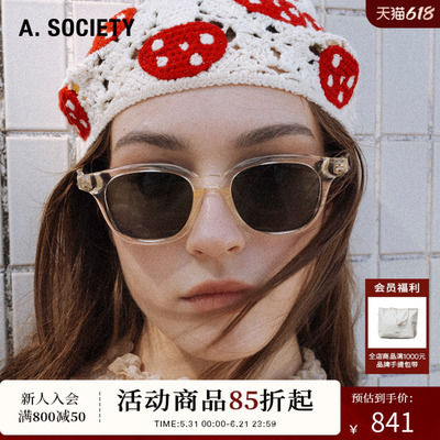 A.SOCIETY WAVY系列时尚防晒百搭方形太阳镜墨镜SAILOR