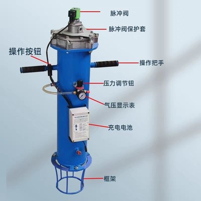 布袋充气炮布袋除尘清堵器工业空气炮清灰机环保除尘设备用气炮机