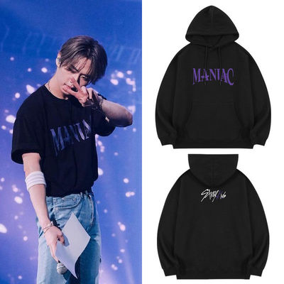 Straykids演唱会MANIAC周边黄铉辰李龙馥金昇玟梁精寅同款卫衣服