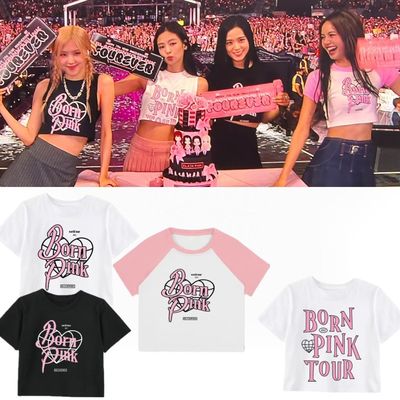 Blackpink 纽约安可演唱会Lisa同款T恤夏季rose珍妮Jisoo同款背心
