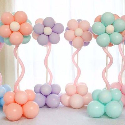气球花立柱结婚庆用品装饰商场店铺活动派对场景布置门迎路引
