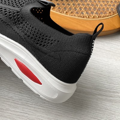 轻若无物!夏季男飞织透气鞋面防滑软底懒人一脚蹬休闲鞋潮19032
