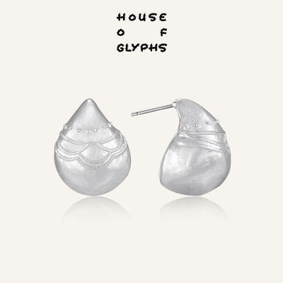 House of Glyphs符界HOG原创设计雪山耳环高级感时尚耳饰