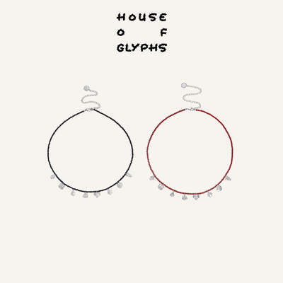 House of Glyphs符界HOG原创设计红玛瑙黑玛瑙串珠纳西八宝项链