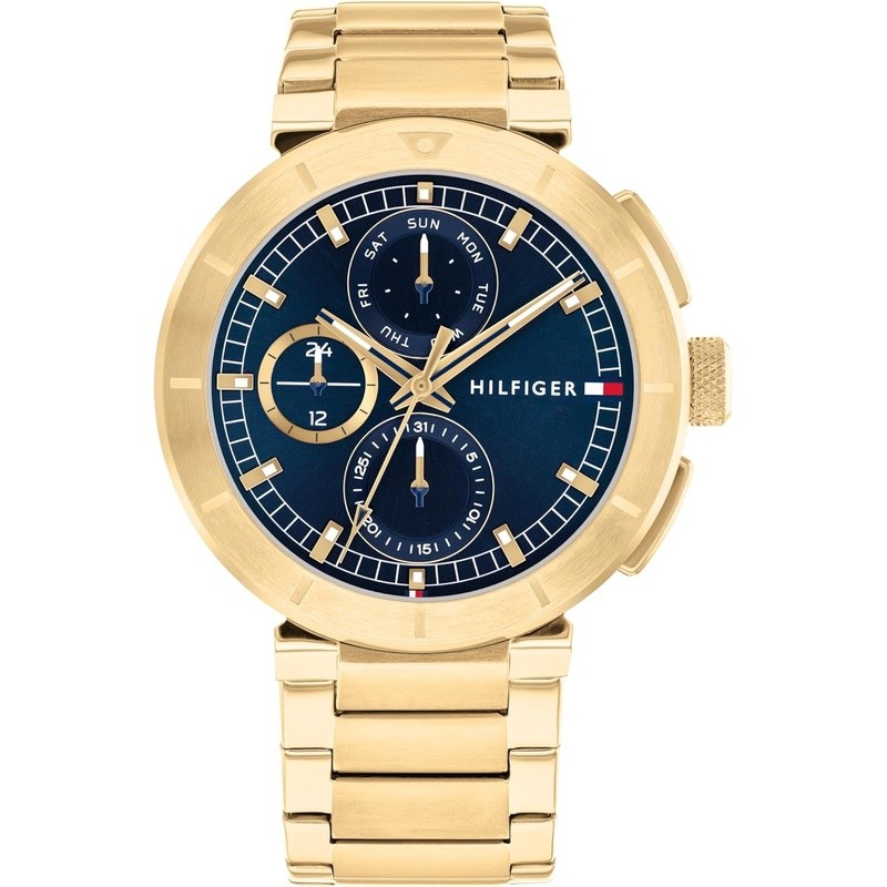 日版Tommy Hilfiger/汤米希尔费格男士休闲Lorenzo石英手表44mm