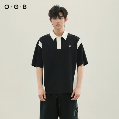 OGB时尚短袖polo衫宽松休闲