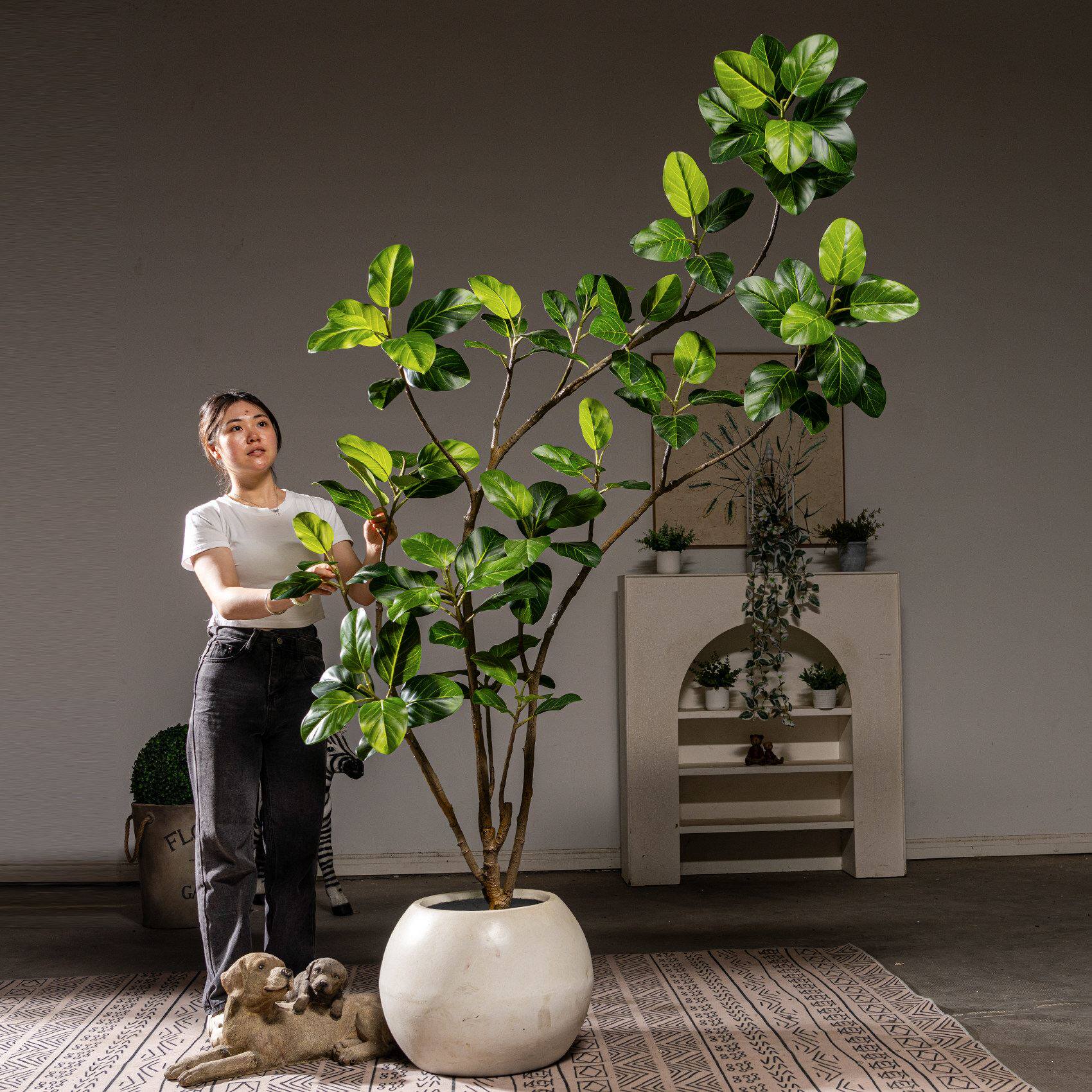 孟加拉榕树仿真绿植室内高级假树造景观摆件仿生植物落地盆栽装饰