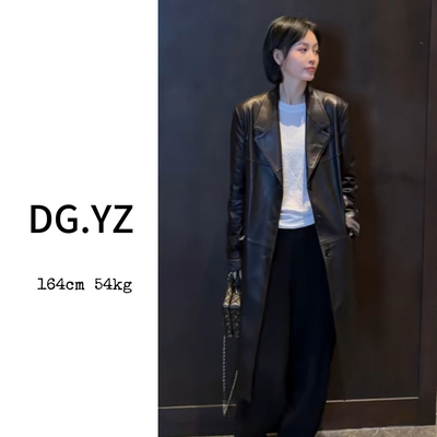 【樱子家】3142F西装领复古水洗皮衣外套