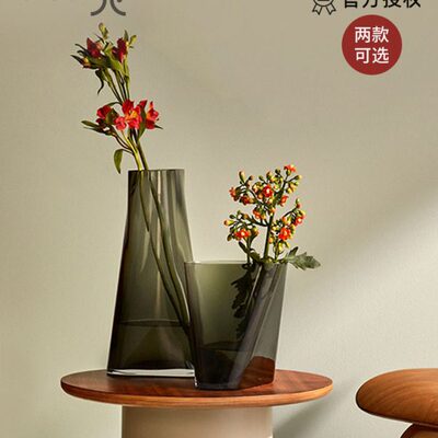 土耳其进口NUDE 创意北欧式水晶玻璃INCA印加花瓶摆件客厅插花器
