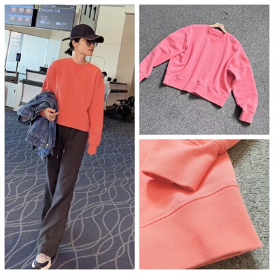 INFINITE COASTLINE/无垠海岸C12584【橘粉】卫衣OD-313