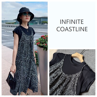 INFINITE COASTLINE/无垠海岸无垠海岸12428休闲【腰果花】假两件