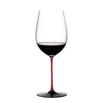 波尔多红酒杯水晶玻璃600ML黑领结白葡萄酒杯奢华女情侣送礼
