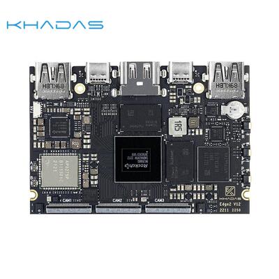 Khadas Edge2开源卡片电脑6TOPS 8K开发板工业级