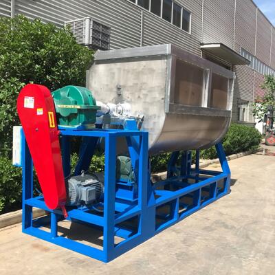 外墙漆搅拌机 3吨5吨卧式不锈钢膏体搅拌机 带侧翻真石漆搅拌机