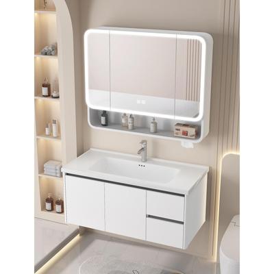 新款蜂窝铝合金浴室柜陶瓷一体盆卫浴洗手盆柜组合柜洗漱台卫生间