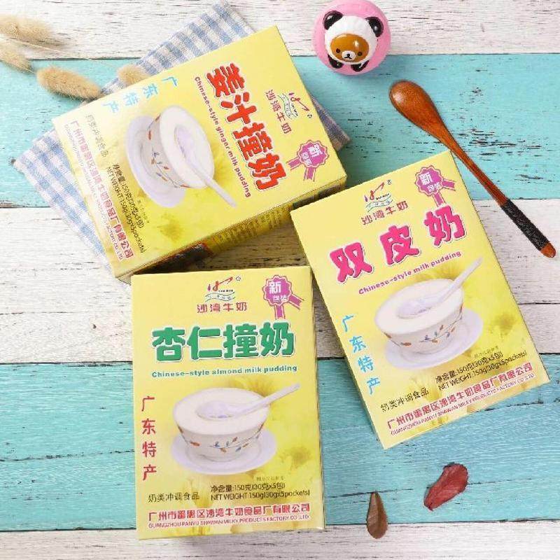 奶牛皇后杏仁撞奶杏仁豆腐广州沙湾姜汁双皮奶免煮番禺牛奶特产