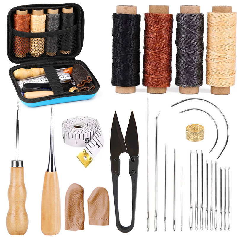 热卖皮具工艺皮革工具 手缝套装多规格DIY缝纫针帆布 线组合