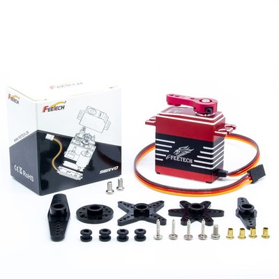 FEETECH飞特25KG大扭力金属钢齿180度FT5825M车模攀爬车数字舵机