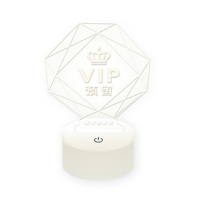 充电发光七彩酒店I预留座位号码台卡台牌桌牌定制牌