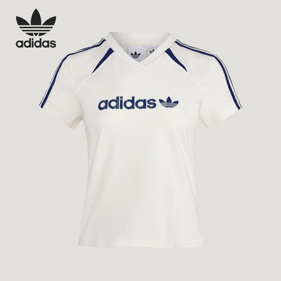 Adidas/阿迪达斯官方正品三叶草BLKTWT-SHIRT新款女短袖T恤KU4763
