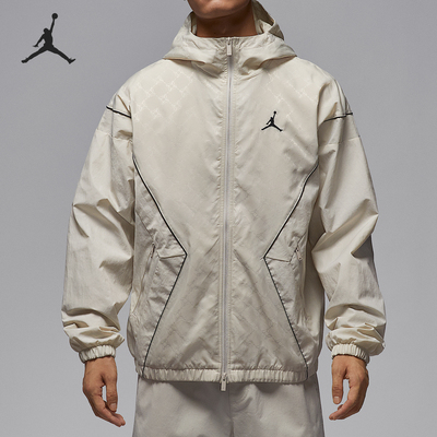 Nike/耐克官方正品JORDAN男士刺绣宽松运动连帽外套HV0555-104