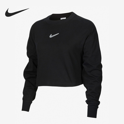 Nike/耐克官方正品Sportswear Swoosh女子印花长袖卫衣DR5633-010