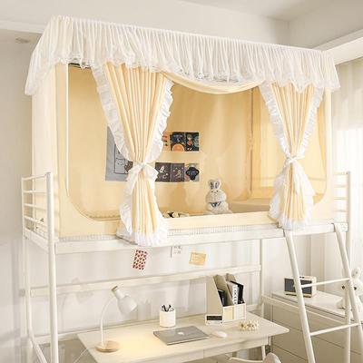 90x2YVF20蚊强遮光学生蚊帐床帘一体公主帐0.09m*宿舍上下铺女孩