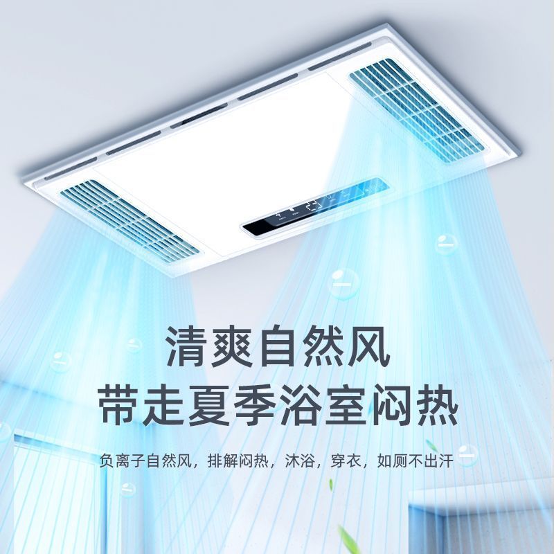 申花卫生间浴霸风暖多功能双暖集成吊顶排气扇照明一体家用暖风机