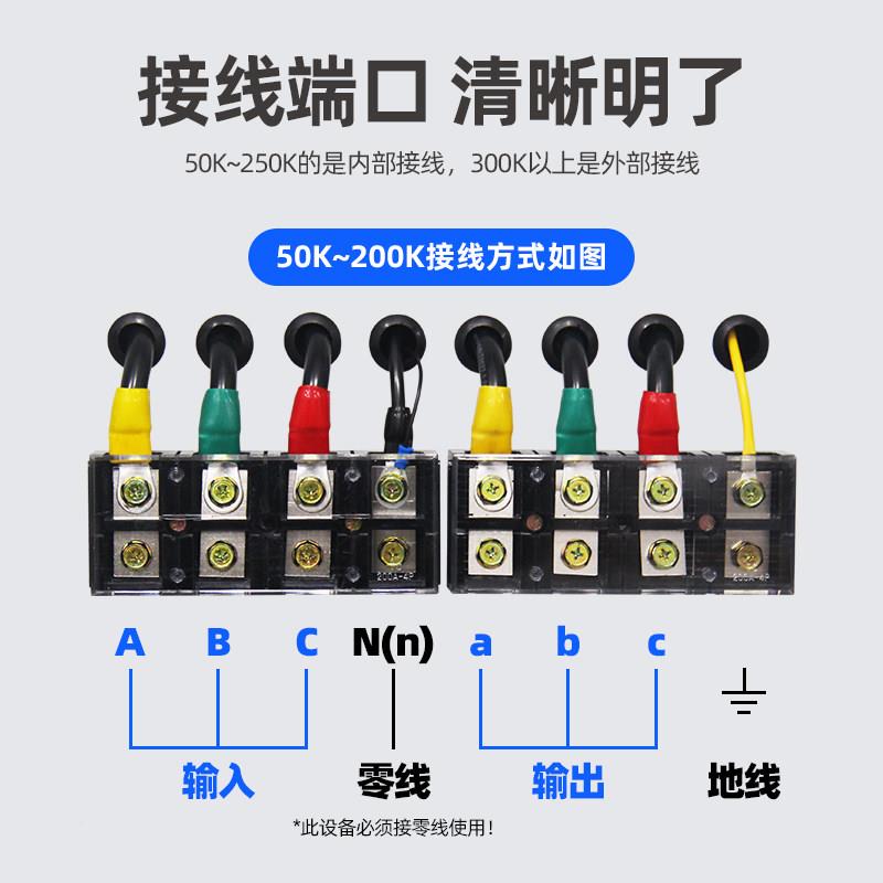 上海压人民稳器380V相大功率补偿式全自SBW铜三柱动稳压器电源