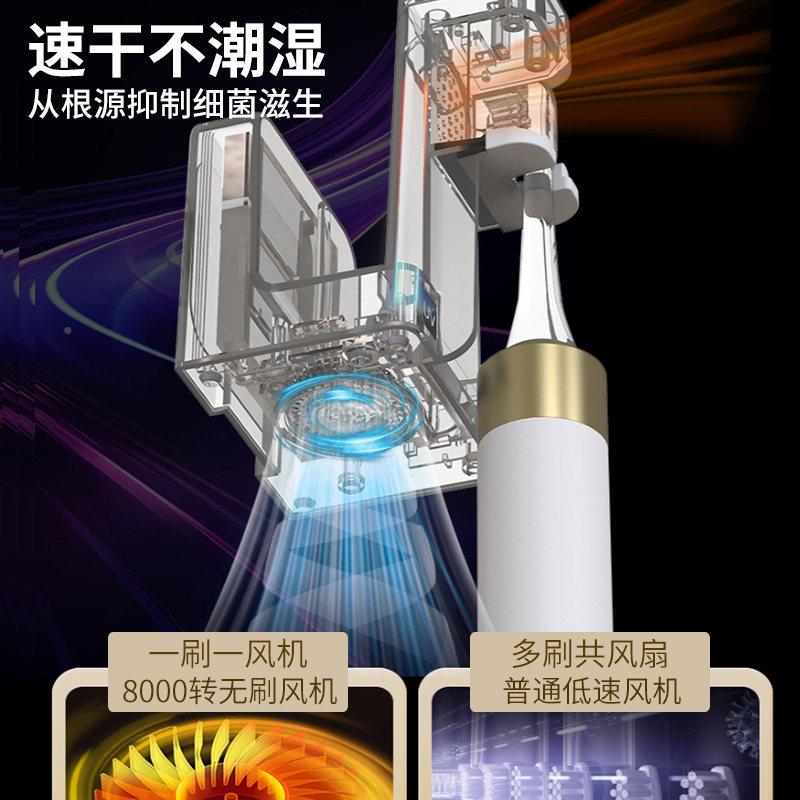 牙刷架消毒器杀菌干干消F1毒盒牙杯架 子置物壁挂免烘打孔