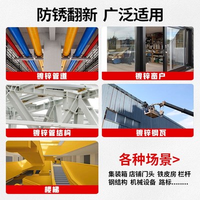 铝合金镀锌管专用油漆防腐金属漆防锈免打磨免除结构漆