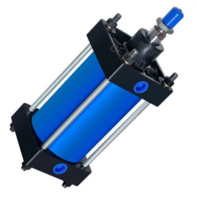 QGB80重型全铁大推力长行程加长型气缸QGA QGBII JB QGZ红色白色