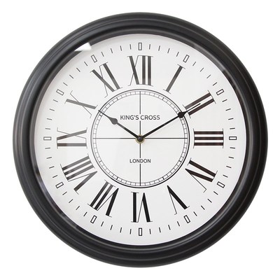 英寸m大号客厅挂钟现代静音太阳时钟表挂表免打孔玻璃面