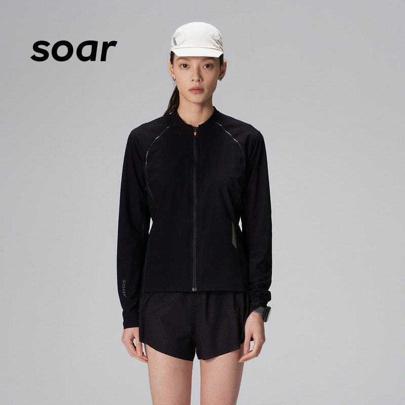 SOAR X RACE竞速系列女子专业跑步轻量吸湿速干拉链长袖上衣SLS1W