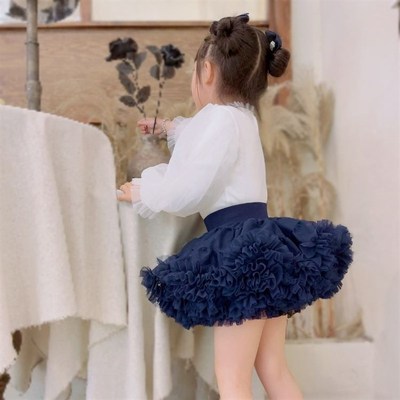 蓬蓬裙二代tutu裙女宝宝公主裙突突裙女童凸凸半身裙软纱洛丽塔裙
