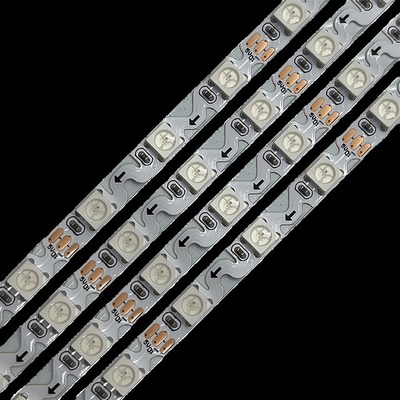 WS2812B幻彩灯带S型全彩12v窄板5mm弯折跑马流水广告箱5v霓虹灯条