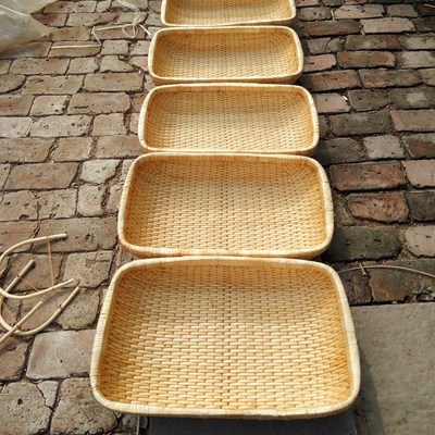 柳筐小号馒头框粱框置物大号桌面烧饼框工具熟食店篮子农村篦子