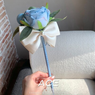 教师节礼物玫瑰花笔送女老师实用花束笔摆件创意签字笔装饰品礼品