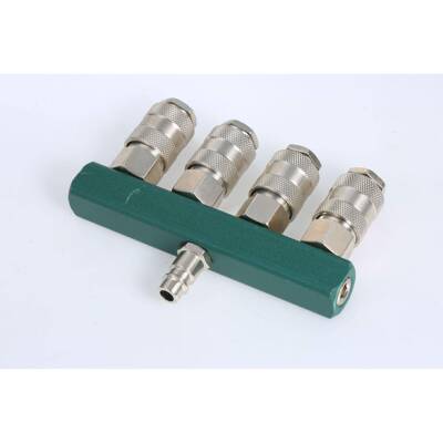 亚马逊，eaby热销1/4PT欧式快速接头四通气动接头