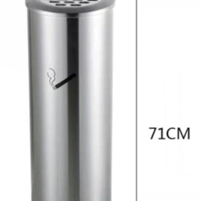 商场立式烟蒂柱不锈钢灭烟桶户外吸烟区烟灰缸室外落地灭烟垃圾桶