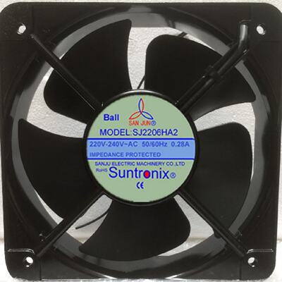 全新正品三巨SJ2206HA2/HBL-2 220V 0.28A 20060机柜轴流散热风扇