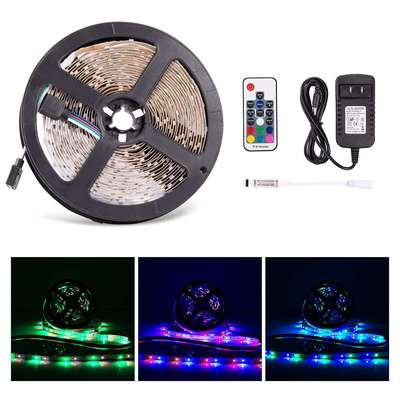 led灯带套装2835rgb灯带套装rf控制器彩色节庆装饰灯背景灯氛围灯
